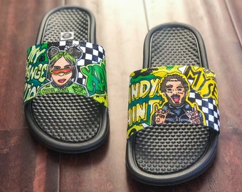 Nike Slides Custom - Etsy