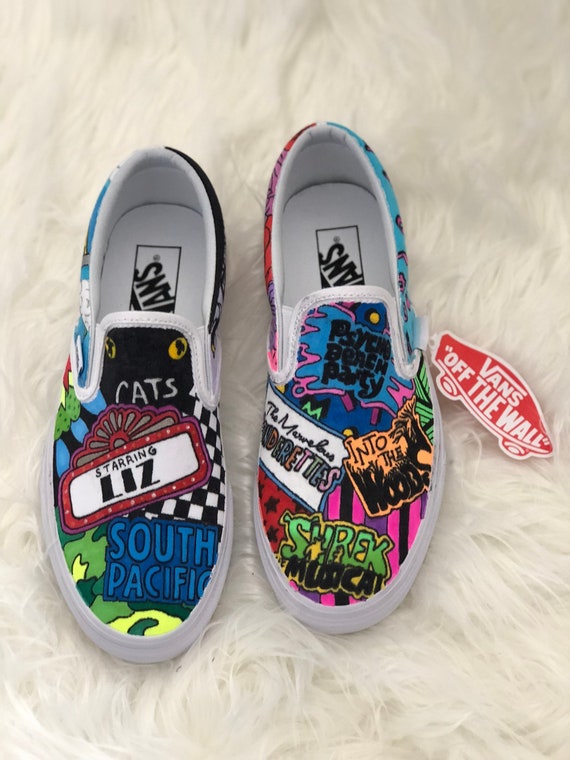 Custom Slip-On Vans | Etsy