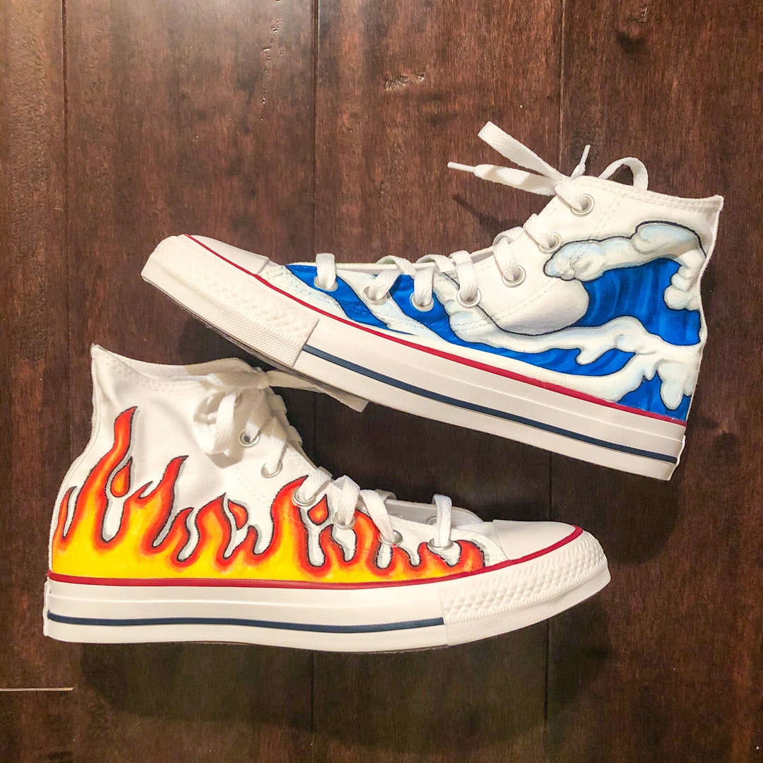 Custom High-top Converse - Etsy