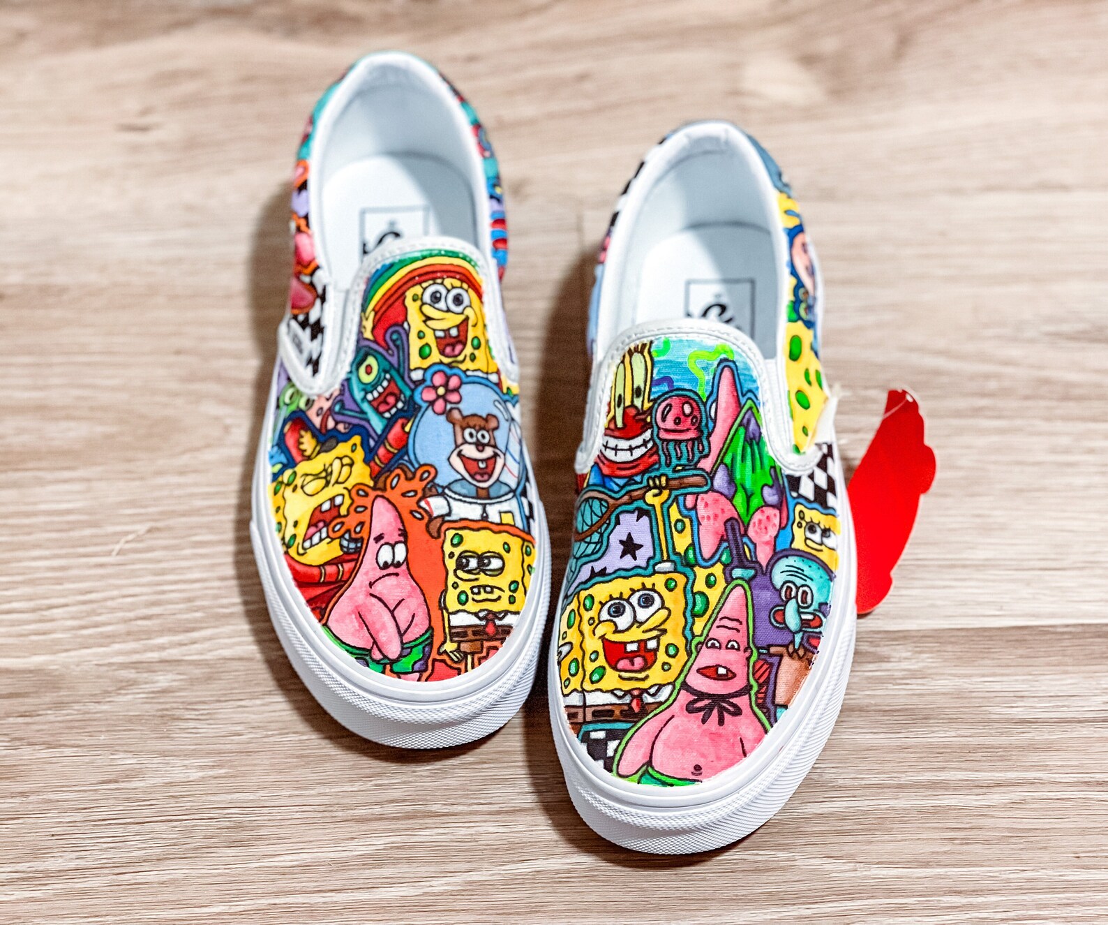 Custom Slip-on Vans - Etsy