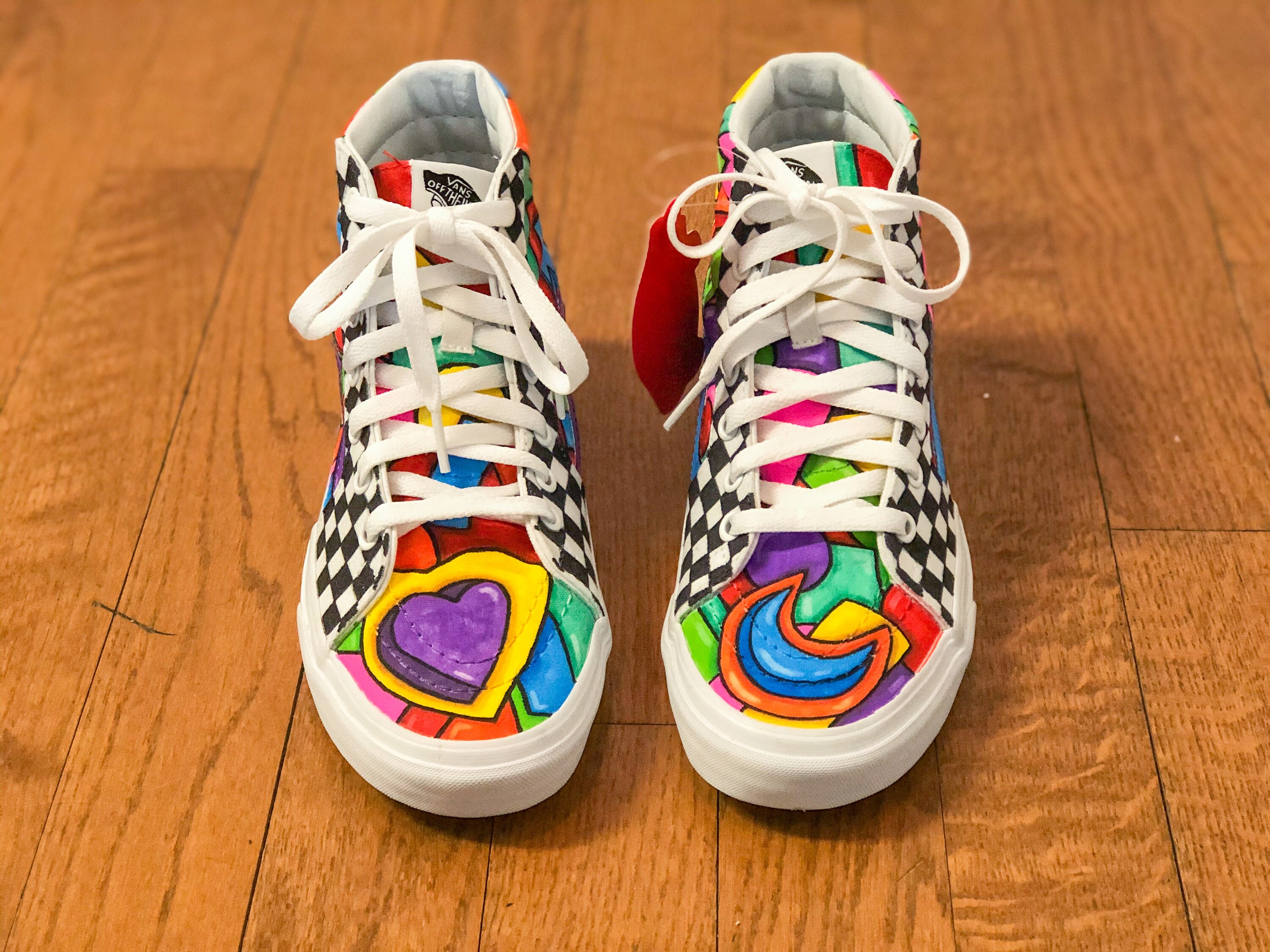 Custom Sk8-hi Vans - Etsy