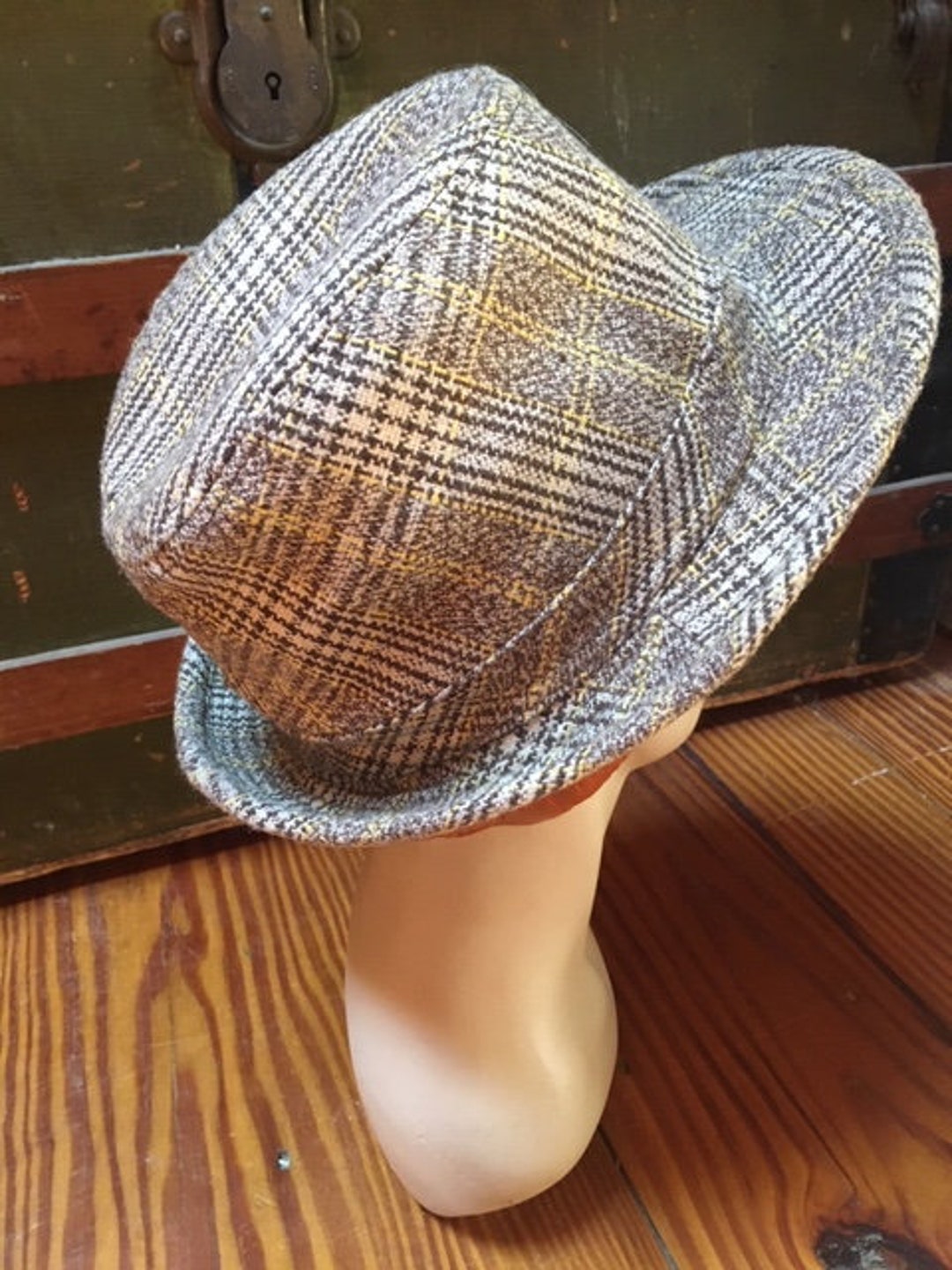 Men's 1980s Crushable Tweed Fedora - Etsy