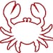 SVG CLIPART Cute Crab Outline | Cutting Machine Art | Instant Download ...