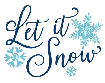 Let It Snow Clipart | Etsy