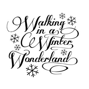 SVG CLIPART Walking in a Winter Wonderland | Merry Christmas ...
