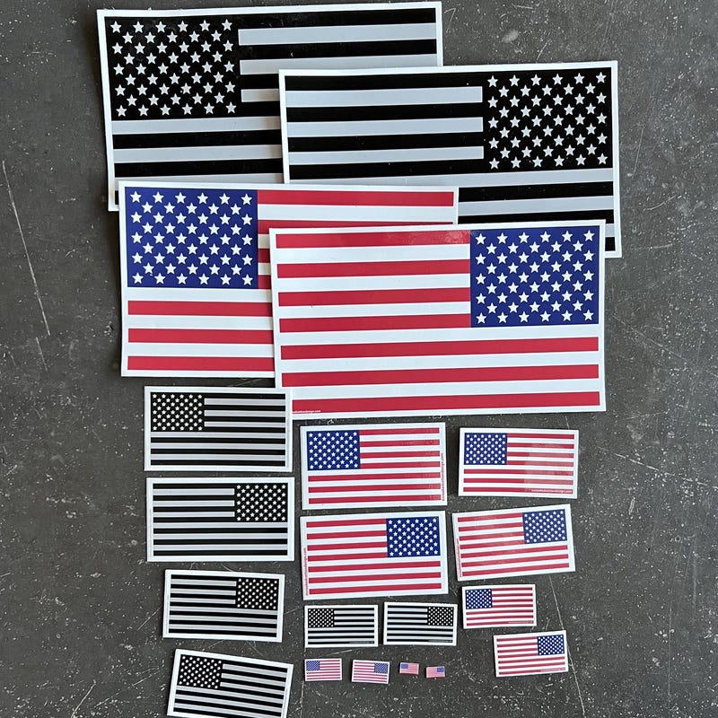 American Flag Stickers - Etsy