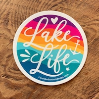 Lake Life Fishing Decal Sticker | Fishing Car Decal | Lake Life Sticker ...