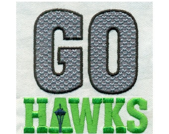 Go hawks | Etsy