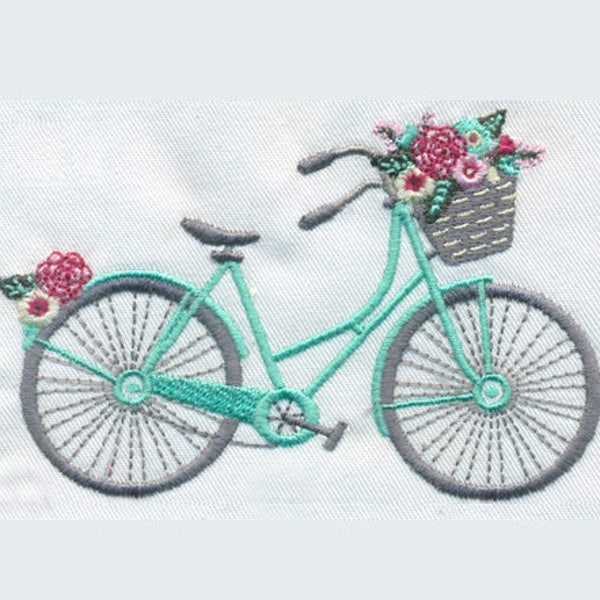 Machine Embroidery Bicycle Designs - Etsy