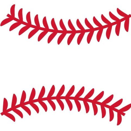 Softball Stitches Clipart