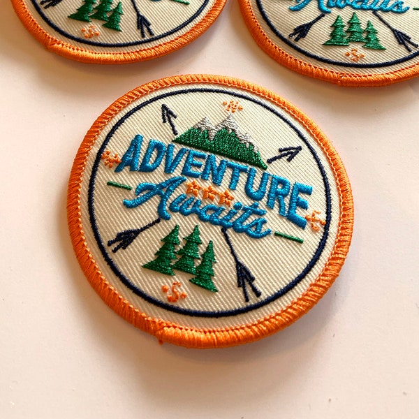 Orange Iron on Patch - Etsy