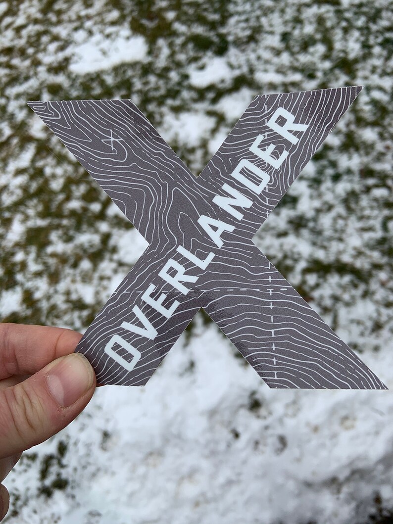 STICKER 1 Overlander Topographic X Outdoor Rugged Vehicles | Etsy