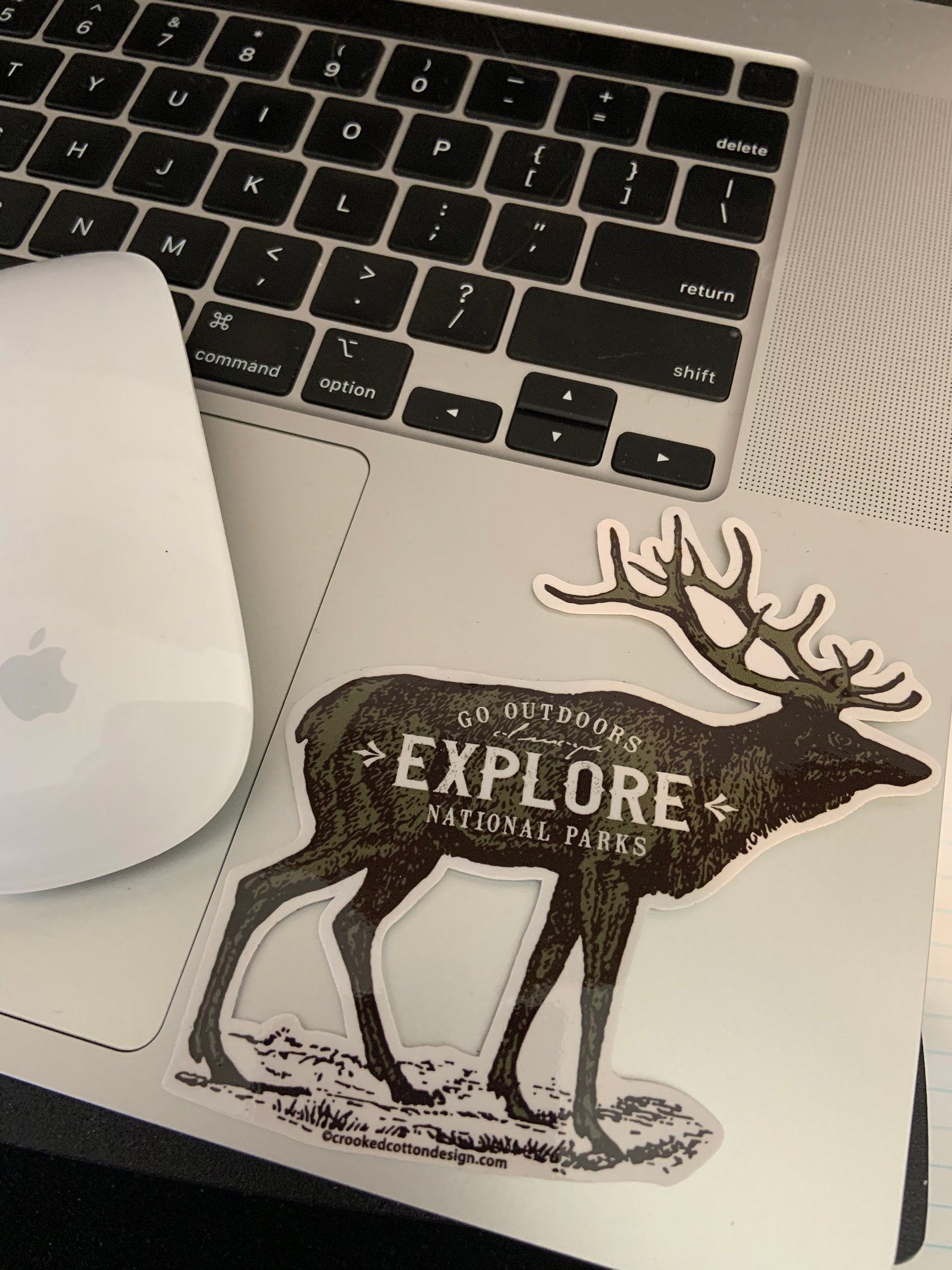 STICKER Elk Explore National Park Go Outdoors Waterproof | Etsy