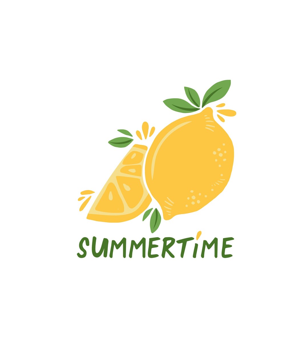 SVG Clipart Summertime Lemons | Cutting Machine Art | Instant Download ...