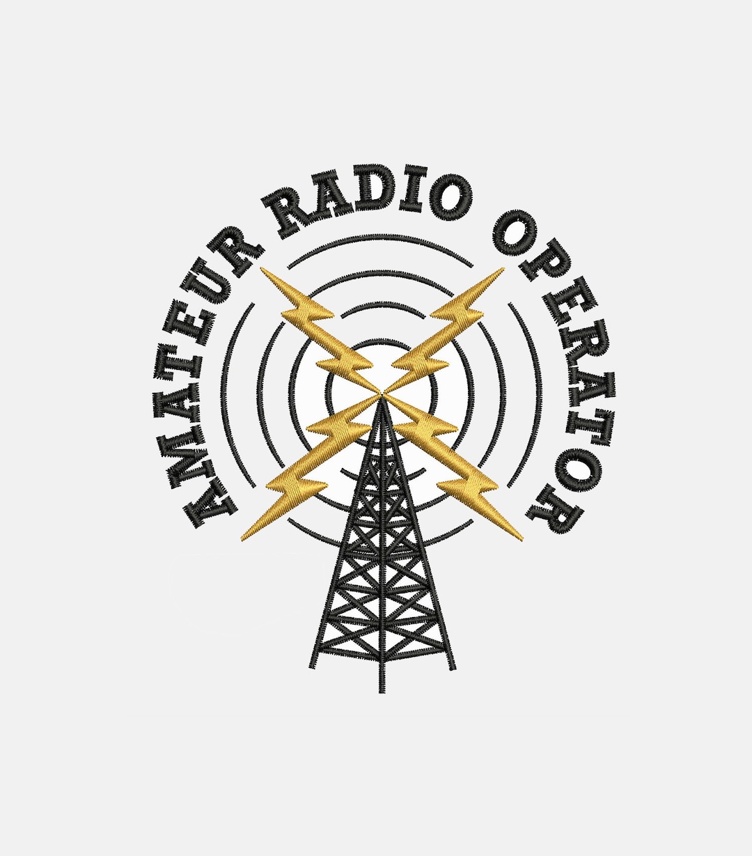 EMBROIDERY HAM Amateur Radio Operator | Instant Digital Download - Etsy