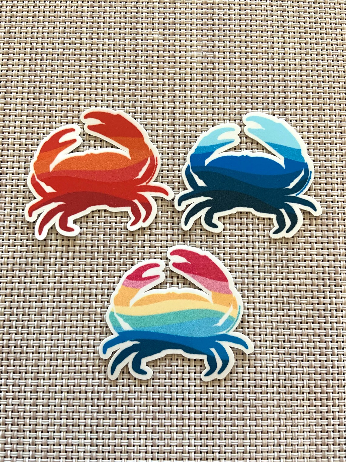 STICKER Colorful Small Crab | Red Dungeness Crab, Blue Crab or ...