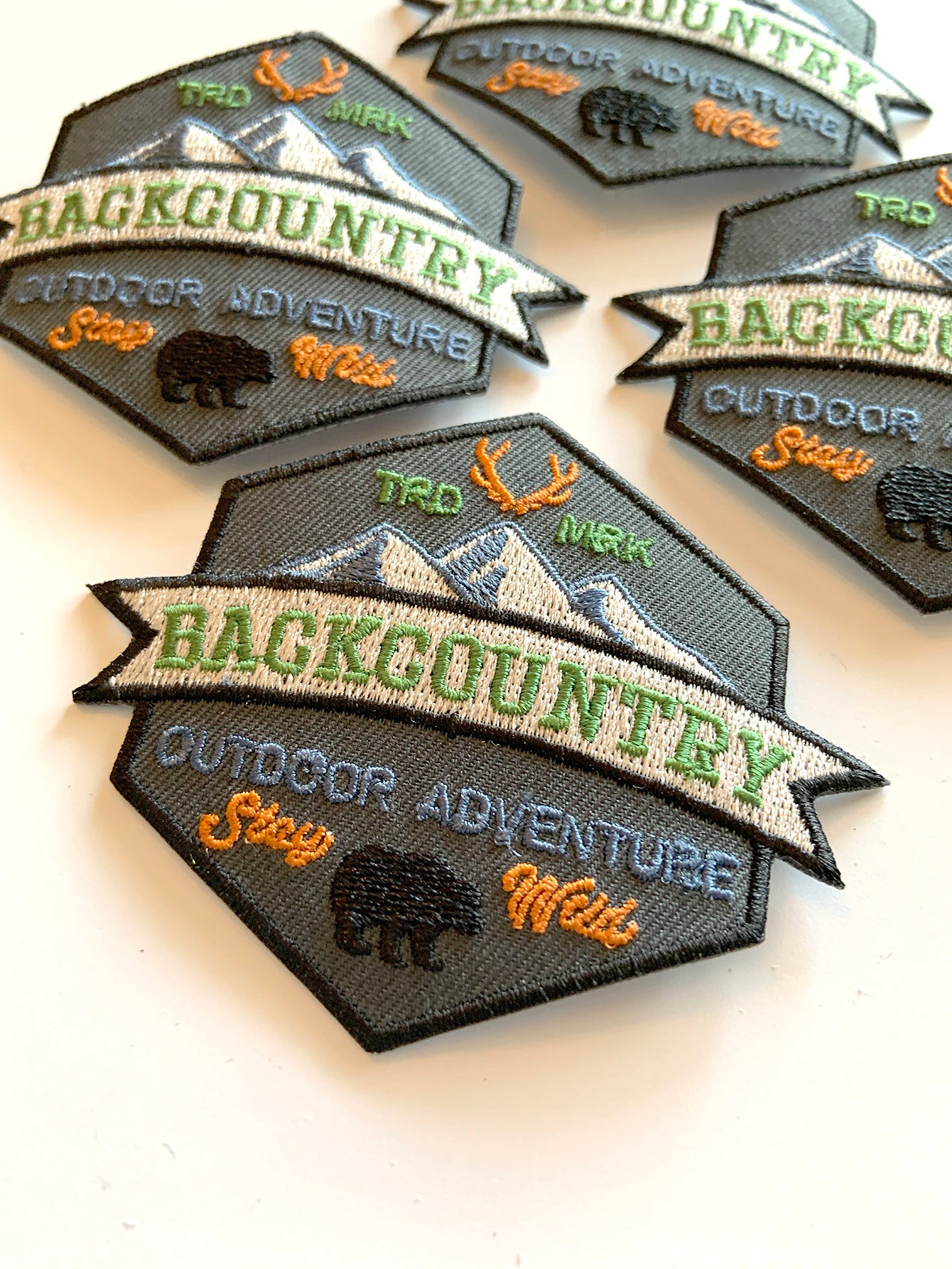 IRON ON PATCH Backcountry | Outdoor Adventure | 2.75"tx3.5"w | Quality ...