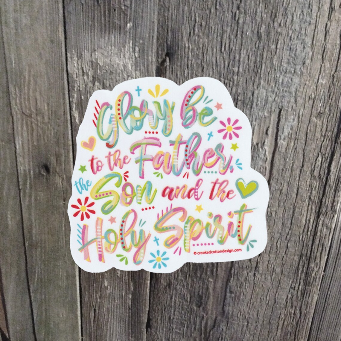 STICKER Glory Be to the Father Son and the Holy Spirit - Etsy