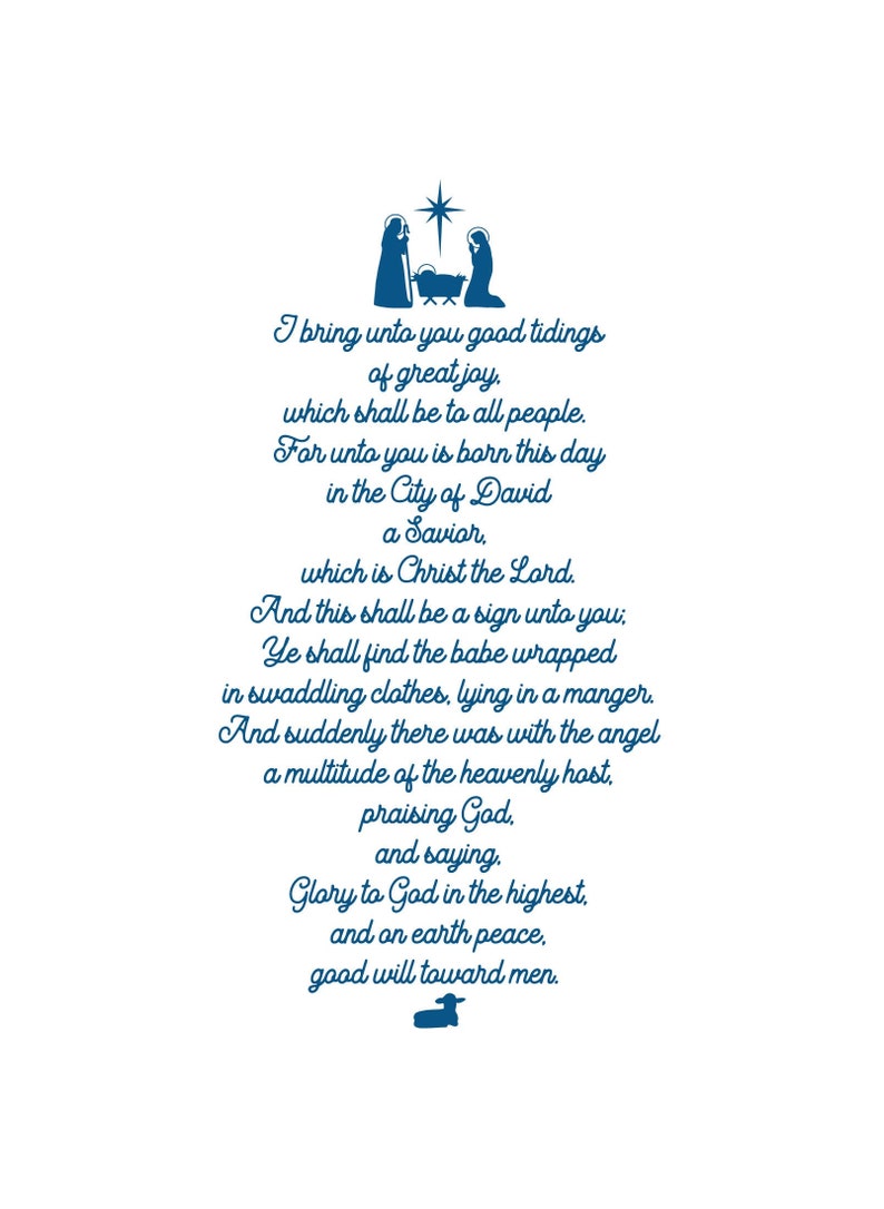 SVG CLIPART Christmas Scripture of Christ Our Savior - Etsy