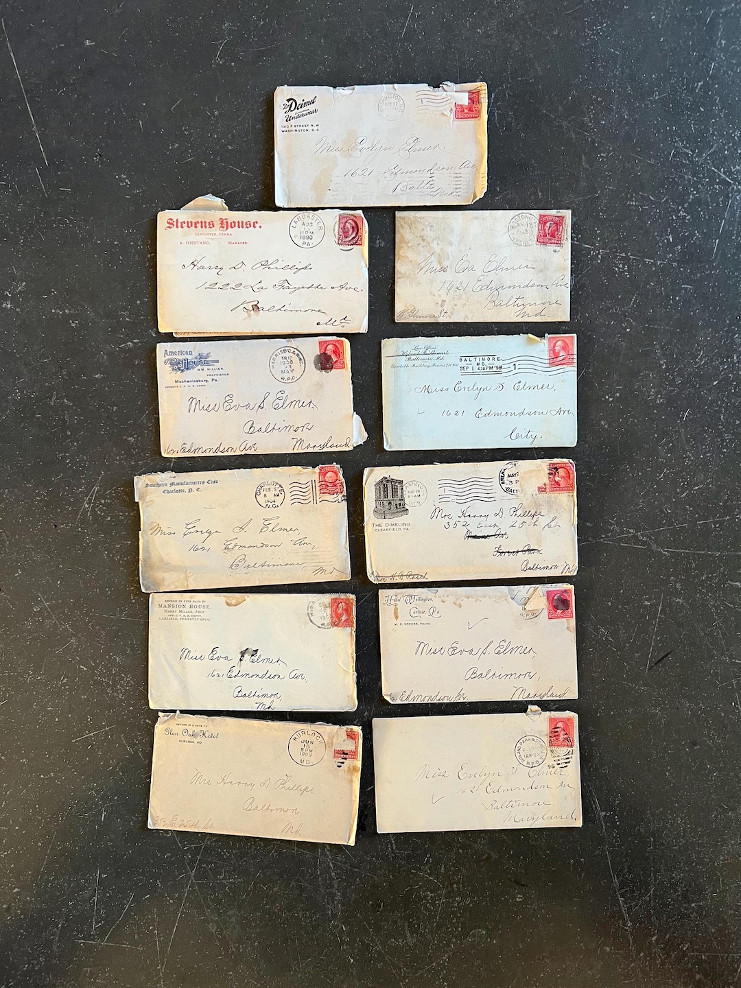 ANTIQUE EPHEMERA (1) Late 1800s or Early 1900s Antique Letters and Rare ...