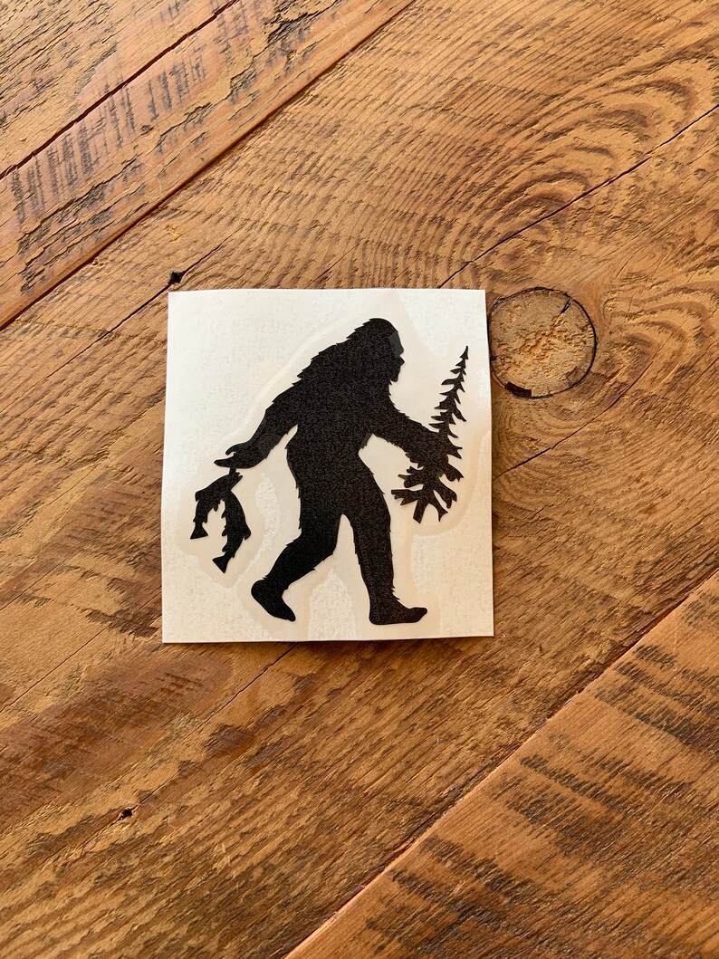 STICKER Yeti Sasquatch Big Foot 6t white or | Etsy