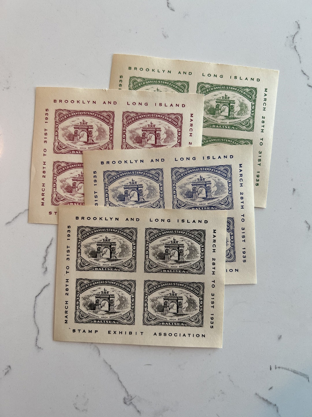 VINTAGE EPHEMERA 4 1935 Brooklyn & Long Island Stamp Exhibit - Etsy