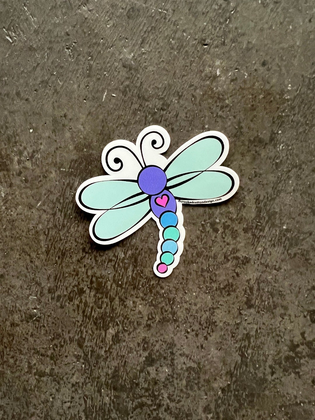STICKER Cute Dragon Fly | Dragon Fly Insect | Waterproof | 2.25"w X 2. ...