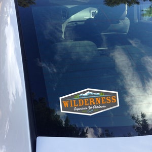 STICKER Wilderness | Experience the Outdoors | Waterproof | FREE ...