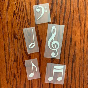 STICKER 1 Musical Note Sticker | Half Note, Eighth Note, Beamed Note ...