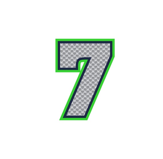 SVG CLIPART 12th Fan Number 7 Seattle Seahawks Cutting | Etsy
