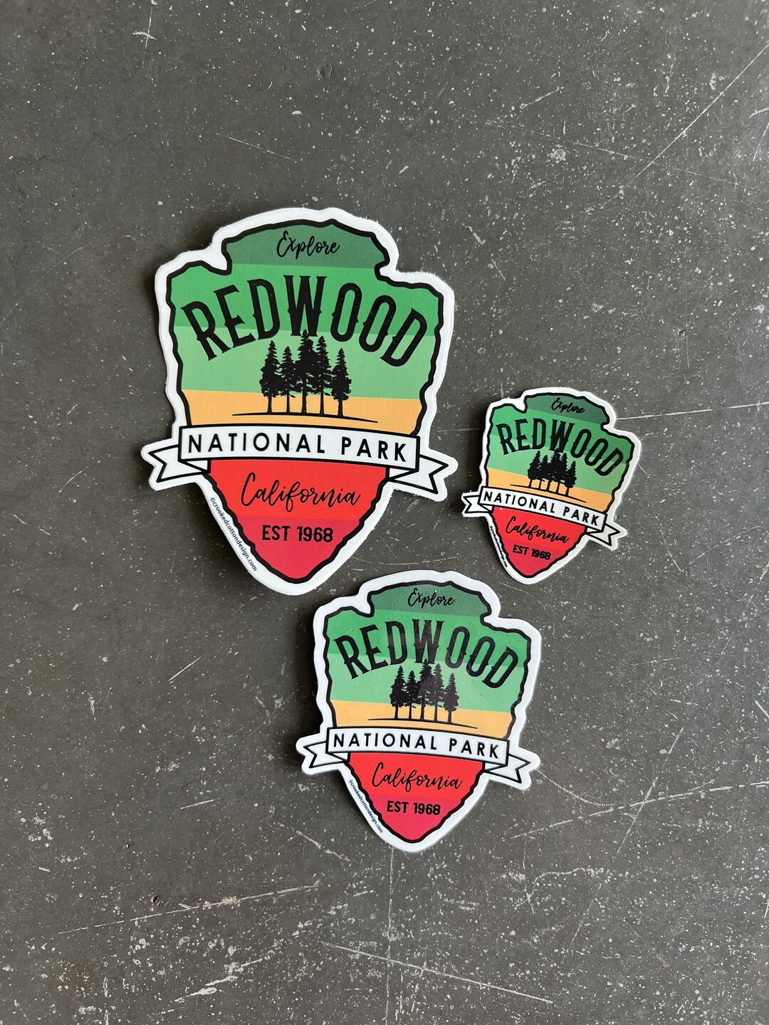 STICKER 1 Redwood National Park | California | Redwood Trees Forest ...