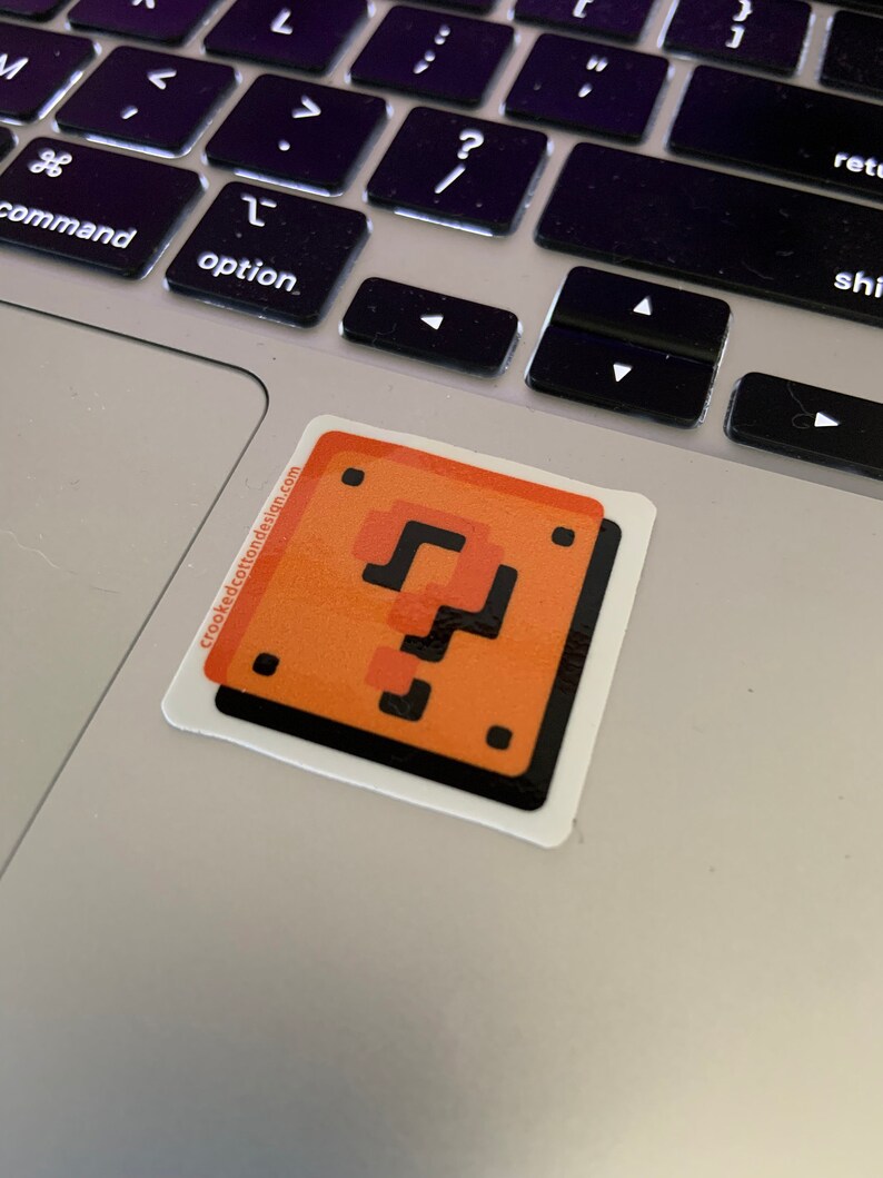 STICKER Video Game Icon Question Mark Hidden Square Mario | Etsy