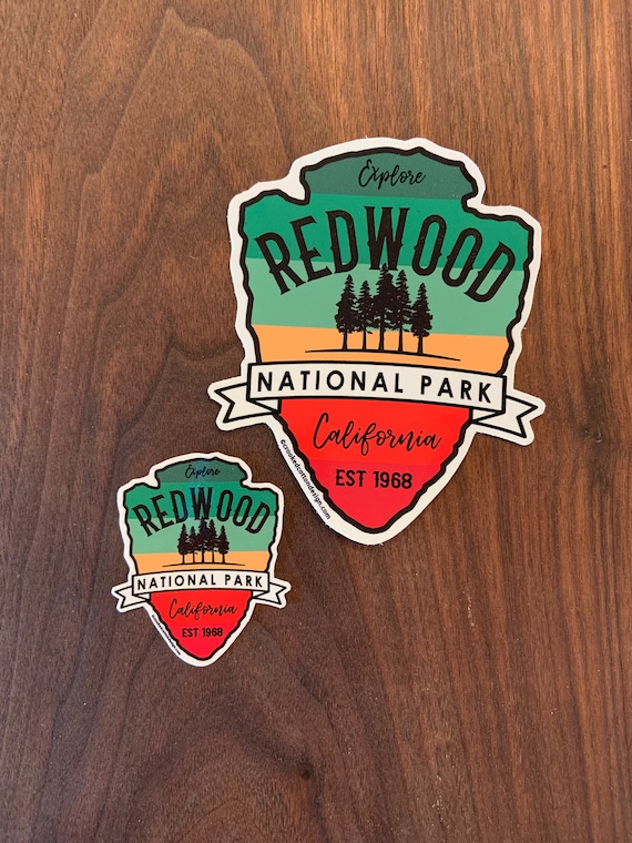 STICKER 1 Redwood National Park California Redwood Trees - Etsy
