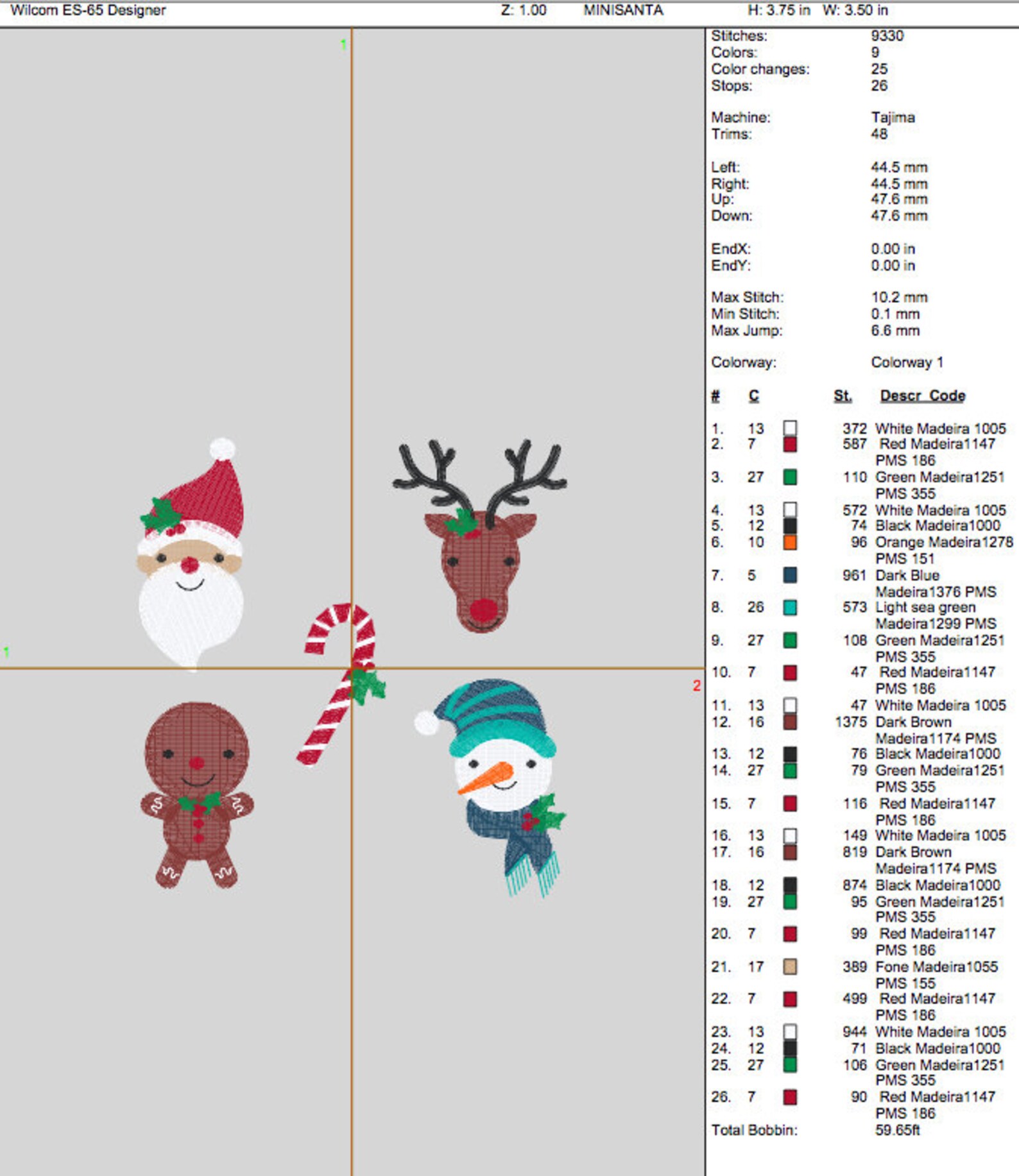 EMBROIDERY 5 Christmas Mini Designs Embroidery Designs - Etsy