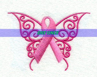Breast Cancer Ribbon Embroidery Design Instant Download - Etsy
