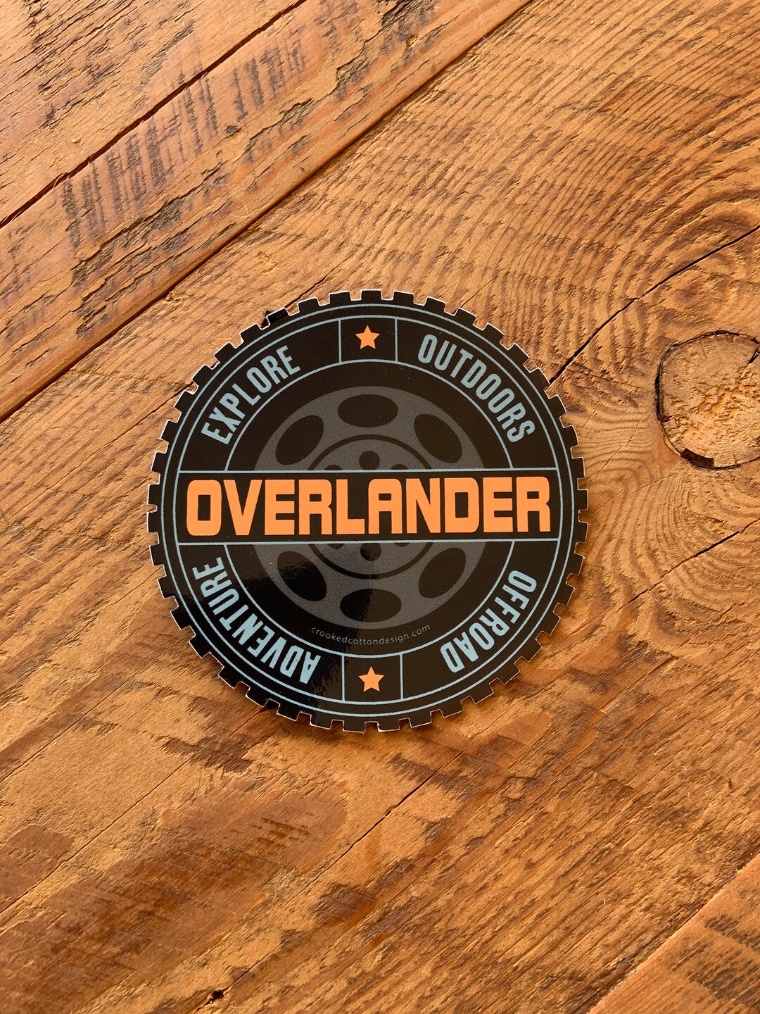 STICKER Overlander Rugged Tire Circle | Outdoor Rugged Vehicles ...