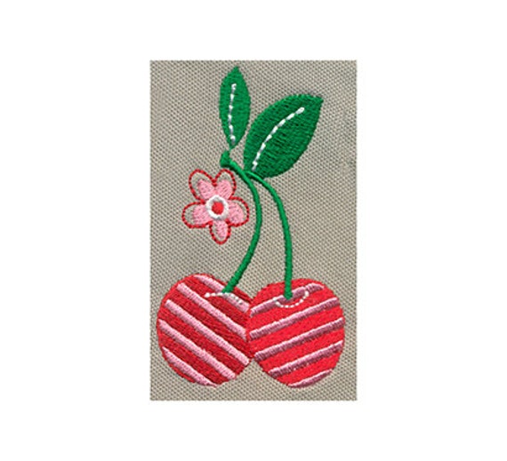 EMBROIDERY Cherries Design Instant Digital Download | Etsy