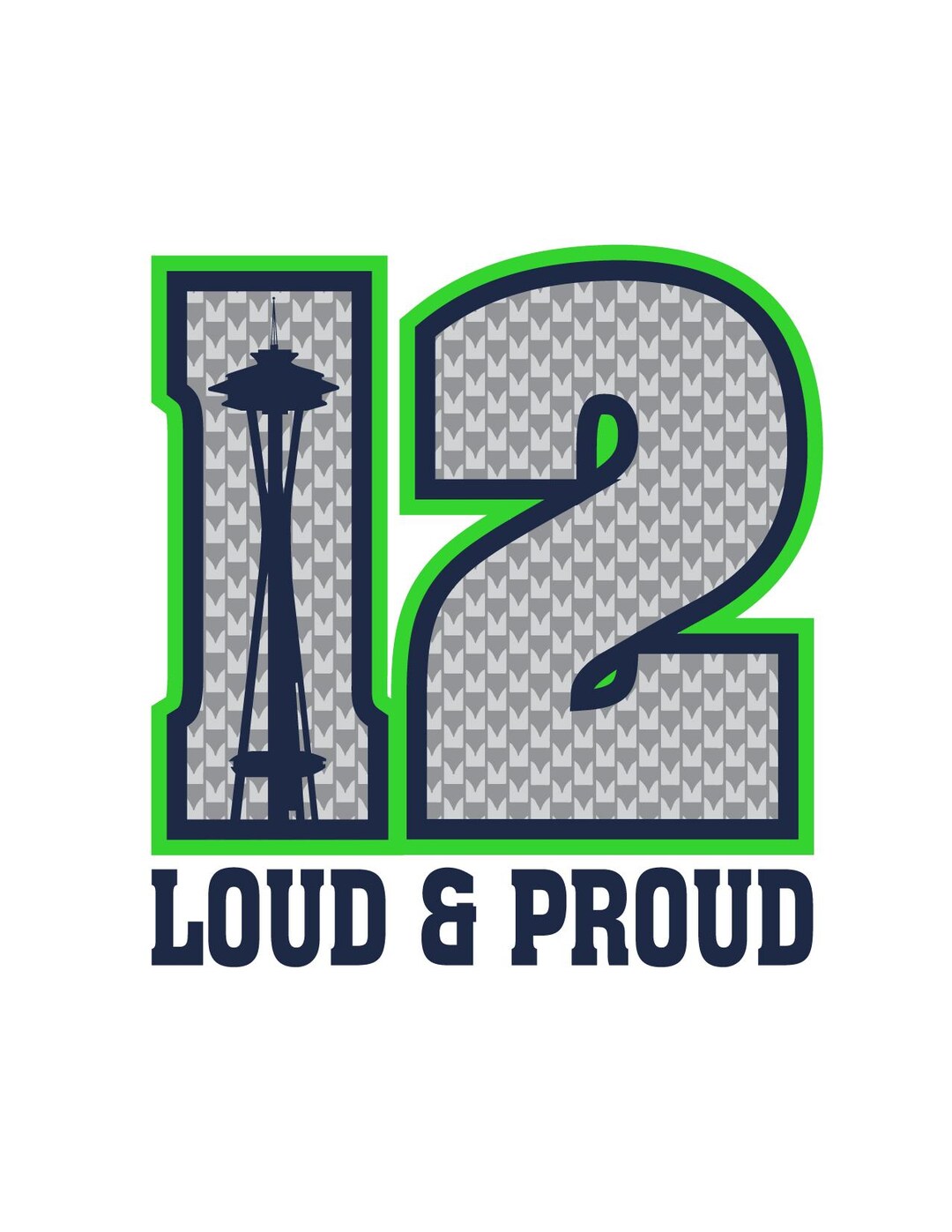 SVG CLIPART 12th Fan | Seattle Football | Cutting Machine Art | Instant ...