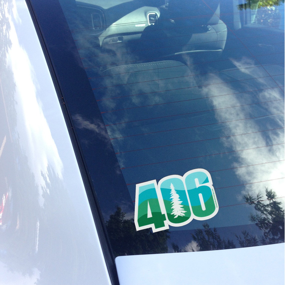 STICKER 406 Montana Ombre Big Sky Montana State 406 | Etsy