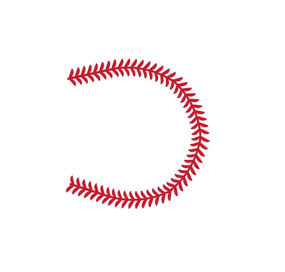 Softball Stitches Clipart
