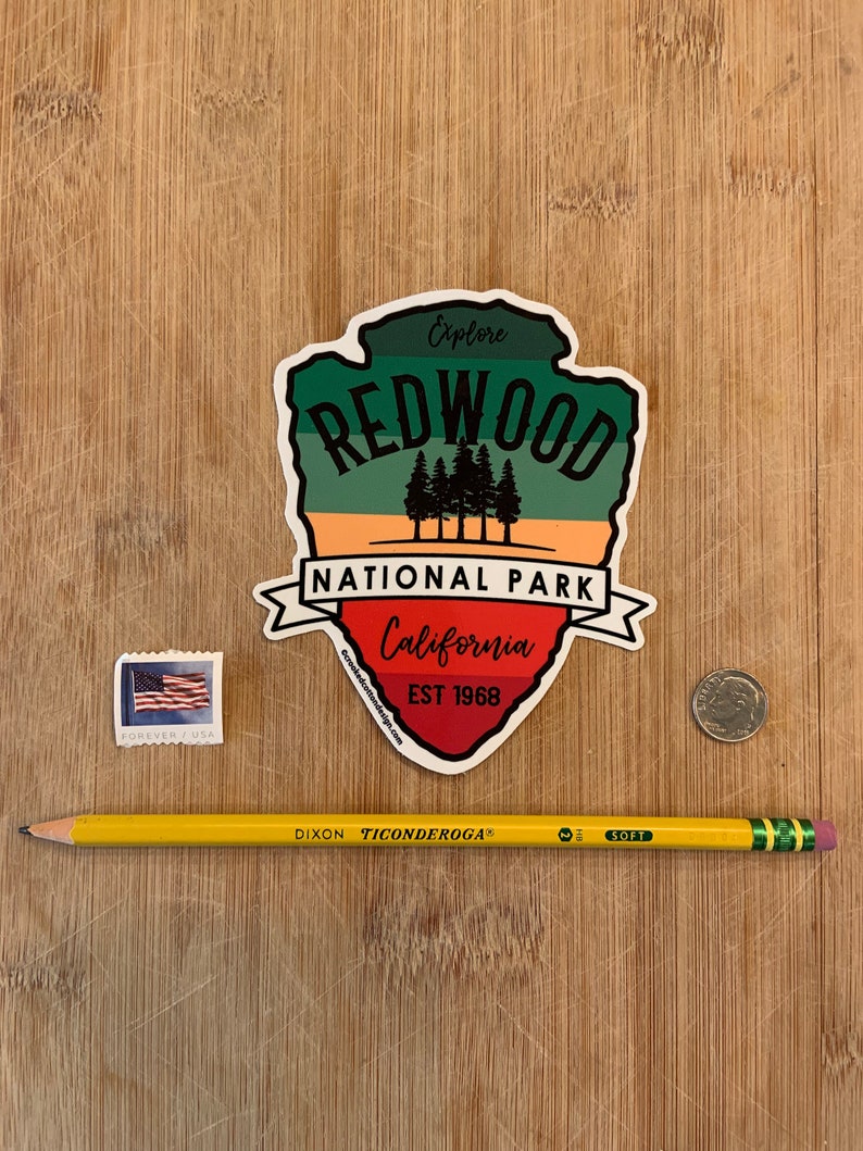STICKER 1 Redwood National Park | California | Redwood Trees Forest ...