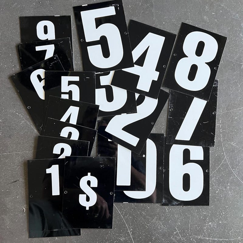 Gas Station Numbers - Etsy