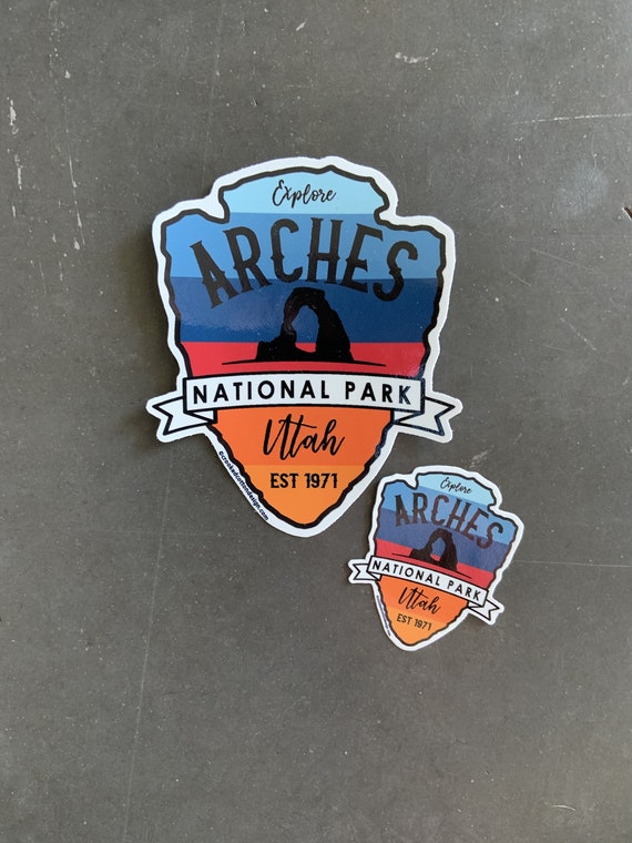 STICKER 1 Arches National Park Utah Stone Arch - Etsy