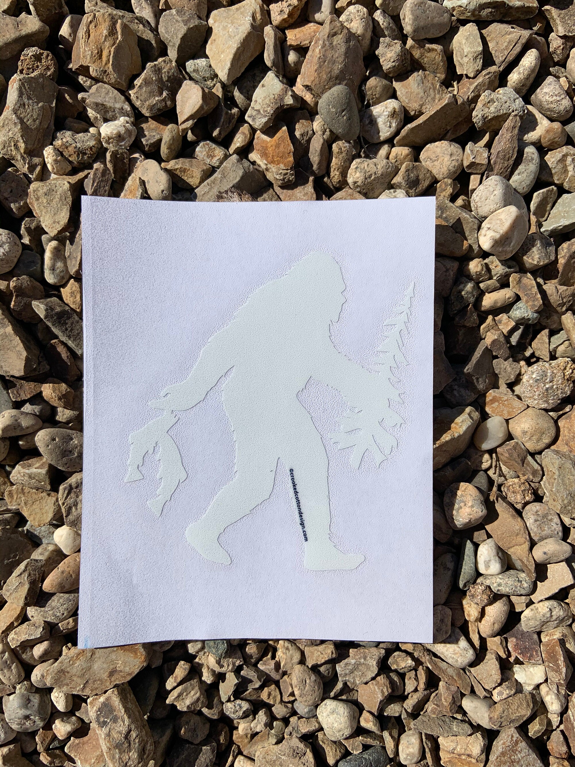 STICKER Yeti Sasquatch Big Foot 6t white or | Etsy