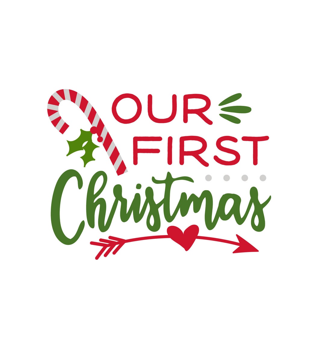 SVG CLIPART Our First Christmas | SVG Clipart | Merry Christmas ...