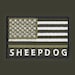 EMBROIDERY Thin Blue Line Flag - USA Sheepdog Flag | Instant Digital ...
