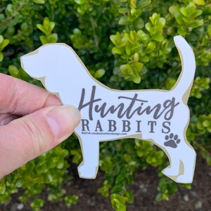 STICKER Beagle Hunting Rabbits Waterproof 4w X 3.5t FREE Shipping - Etsy