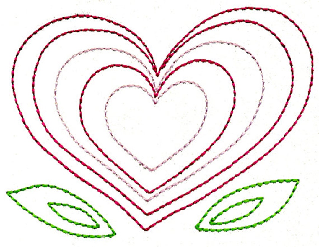 EMBROIDERY I Love You Bean Flower Heart | Instant Digital Download - Etsy