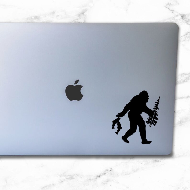 STICKER Yeti Sasquatch Big Foot 6T White or | Etsy