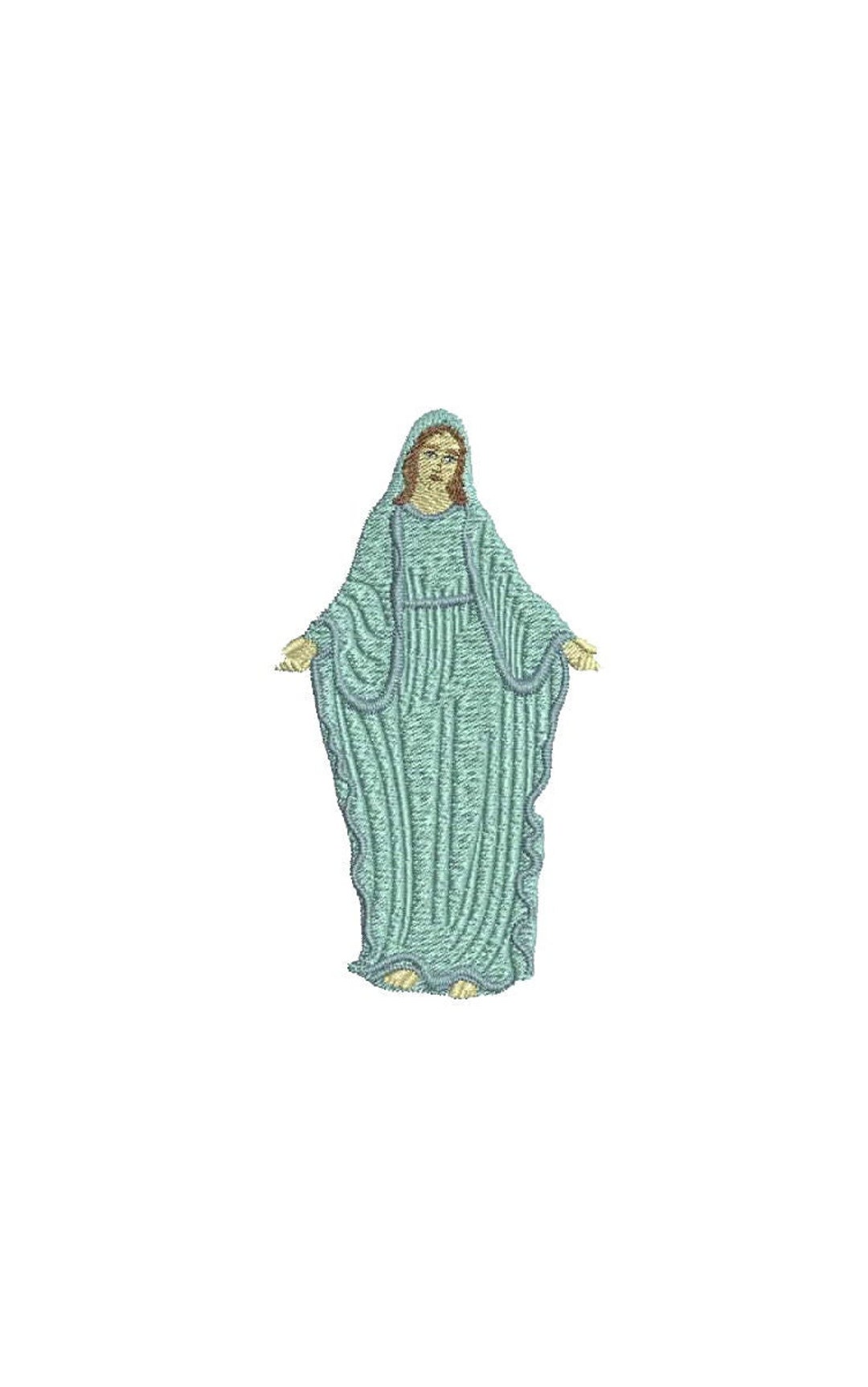 EMBROIDERY Mother Mary | Our Lady | Catholic Religious Symbol | Roses ...
